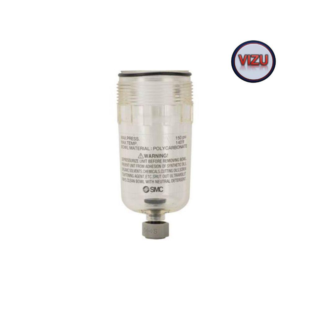 Vaso para Filtro de 1/4" SMC Purga Manual - VIZU